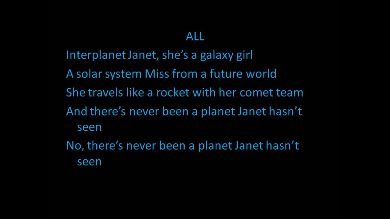 Interplanet Janet - YouTube