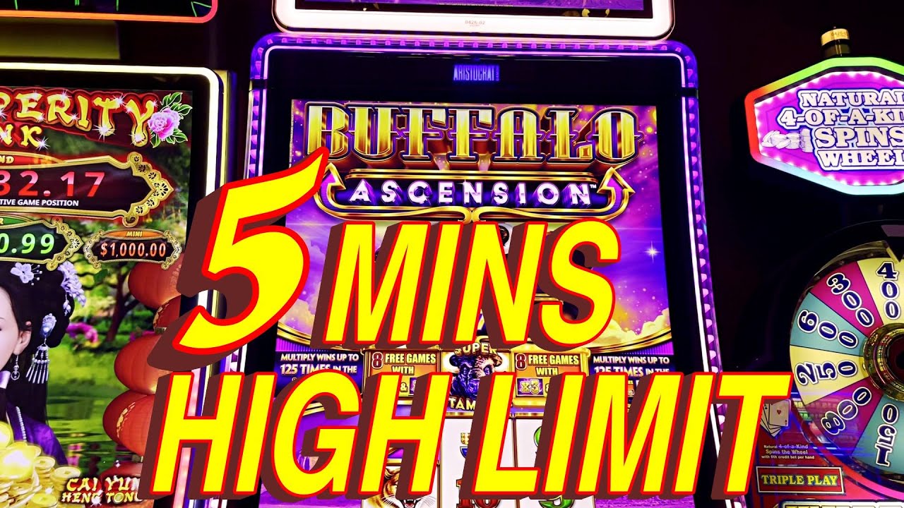5 CRAZY MINUTES OF HIGH LIMIT SLOTS - YouTube