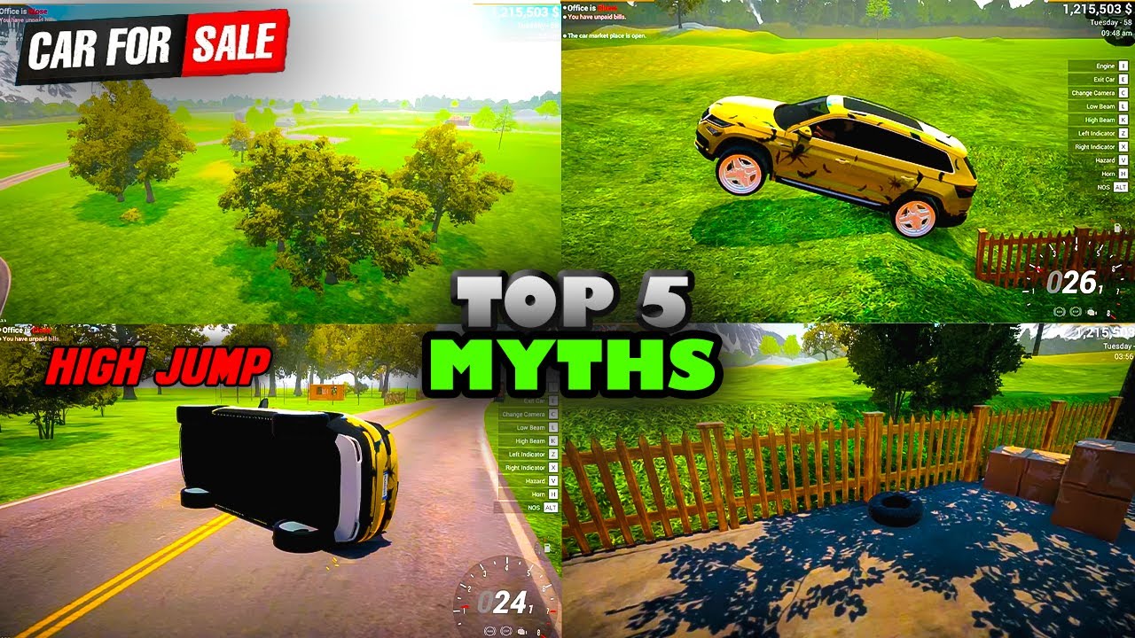 Busting Top 5 Epic Myths in Car For Sale Simulator #1 - YouTube