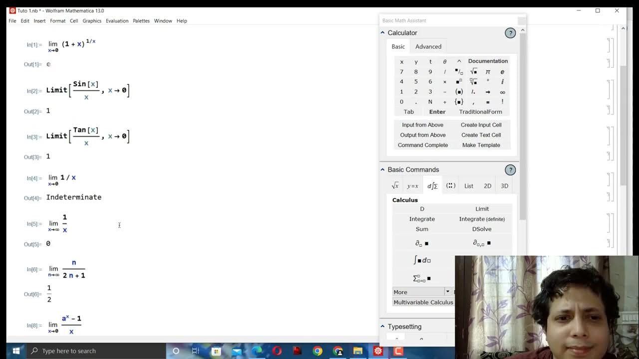 Solving Limits and Integrals in Wolfram Mathematica - YouTube