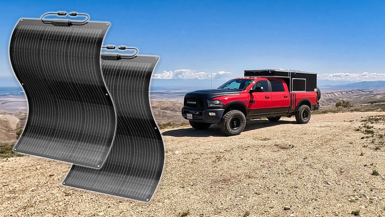 200W BougeRV Flexible Solar Panels Installed on OVRLND Camper [Power ...