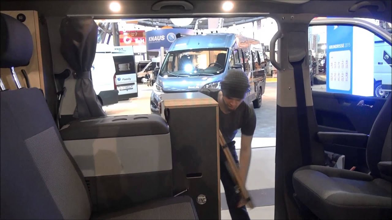 Space Camper modular concept for VW camper vans - YouTube