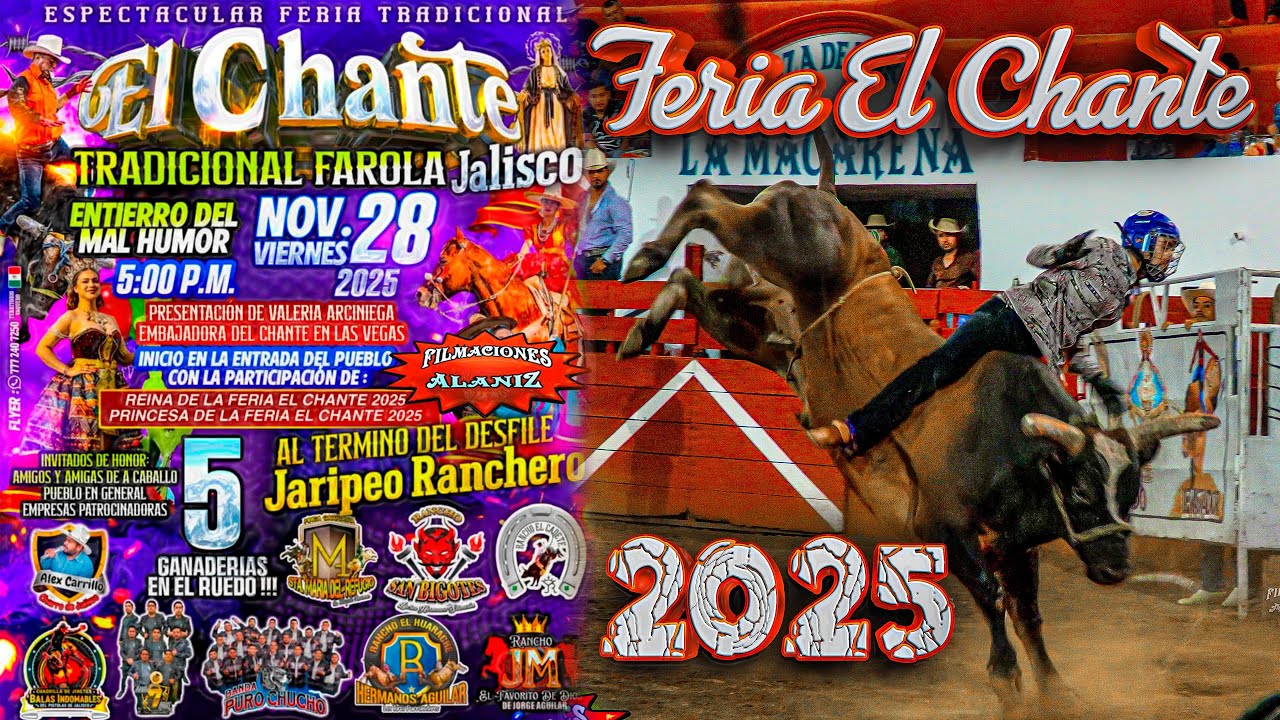 “Jaripeo Inaugural de la Tradicional Feria El Chante 2025” - YouTube