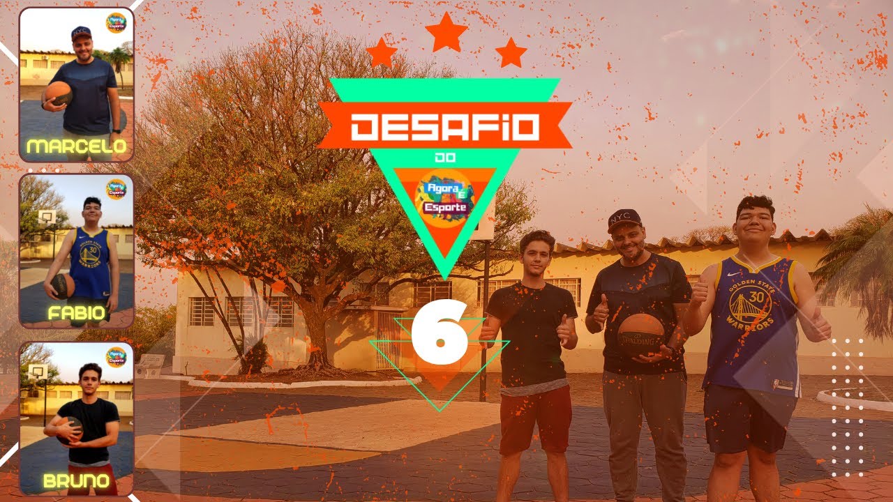 Desafio #6 do Agora é Esporte! Bola na Cesta... com os convidados Fabio Augusto e Bruno - YouTube