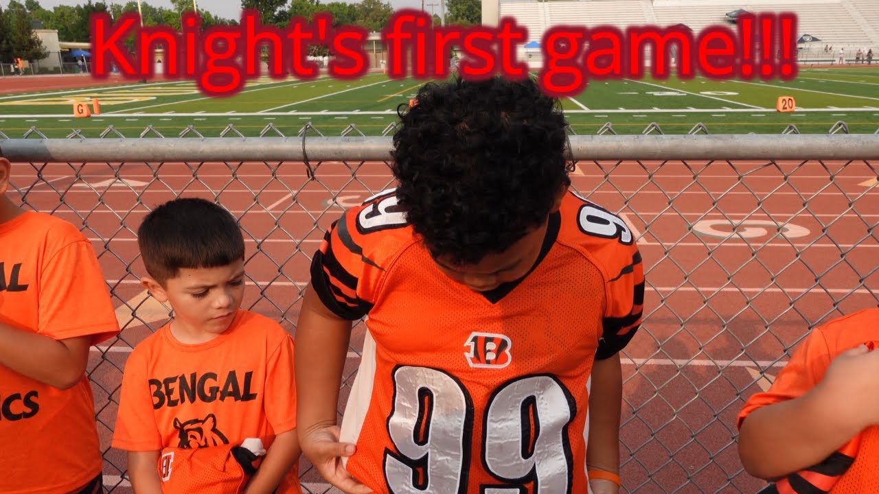 First Day | youth football | knights first game | Bengals vs Tracy ...