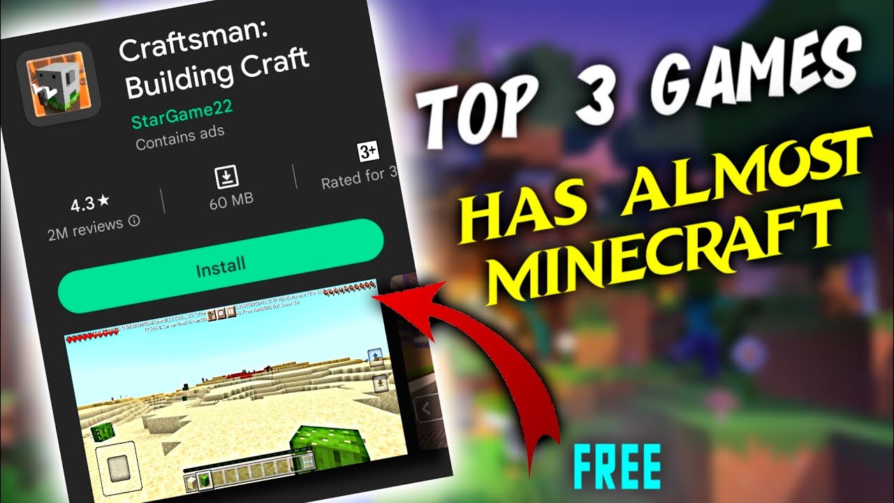 3 Best Android Game Like Minecraft ⭐ | Realistic Game Like Minecraft ...