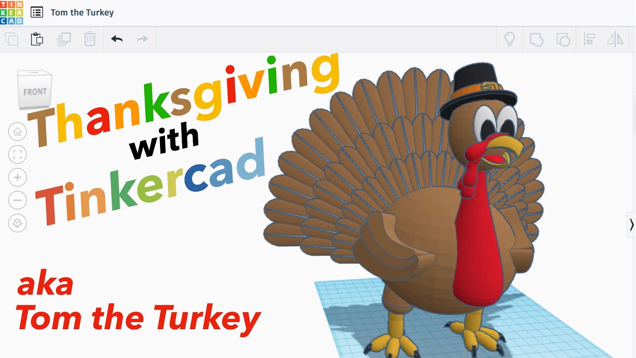 TINKERCAD ANIMAL - Tom the Turkey - YouTube