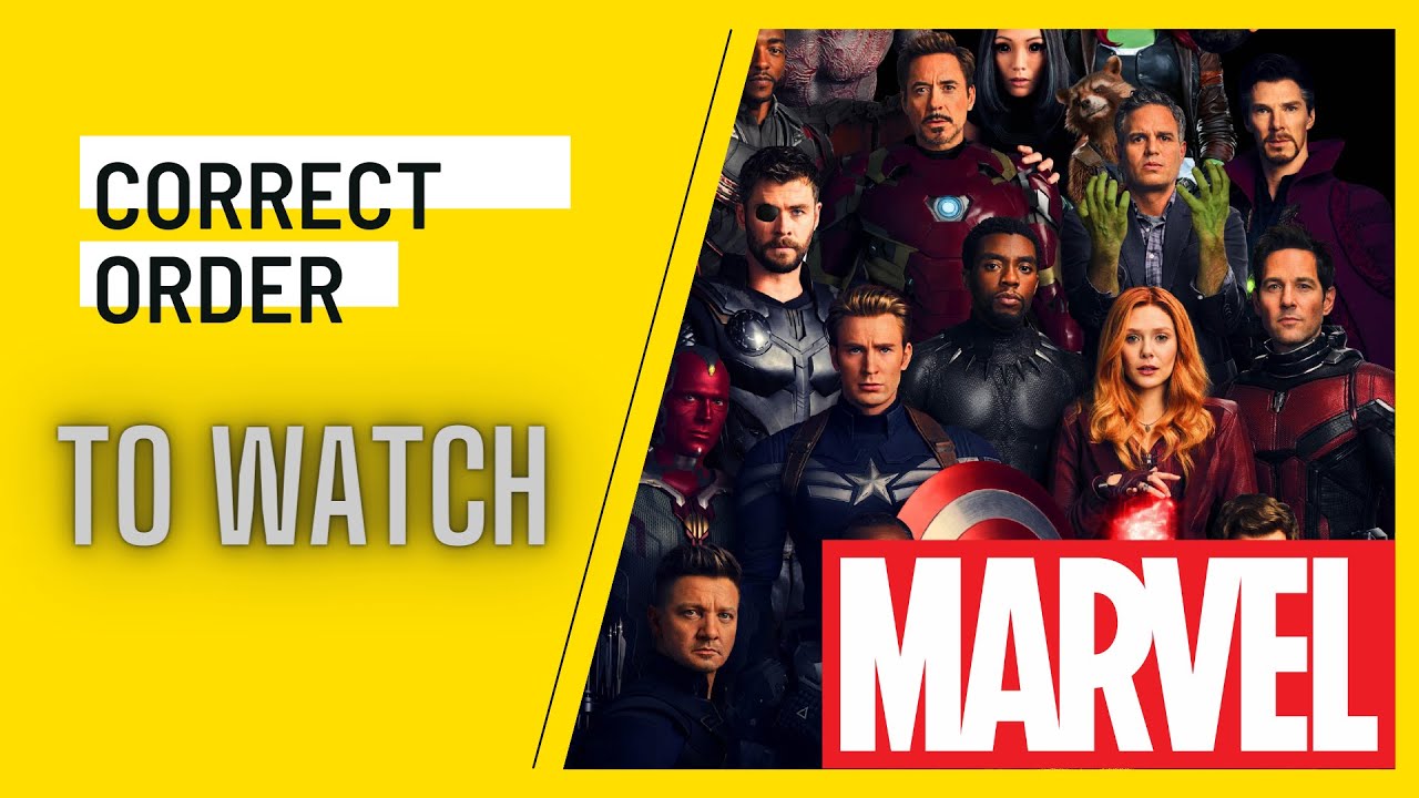 Correct order to watch Marvel Series - YouTube