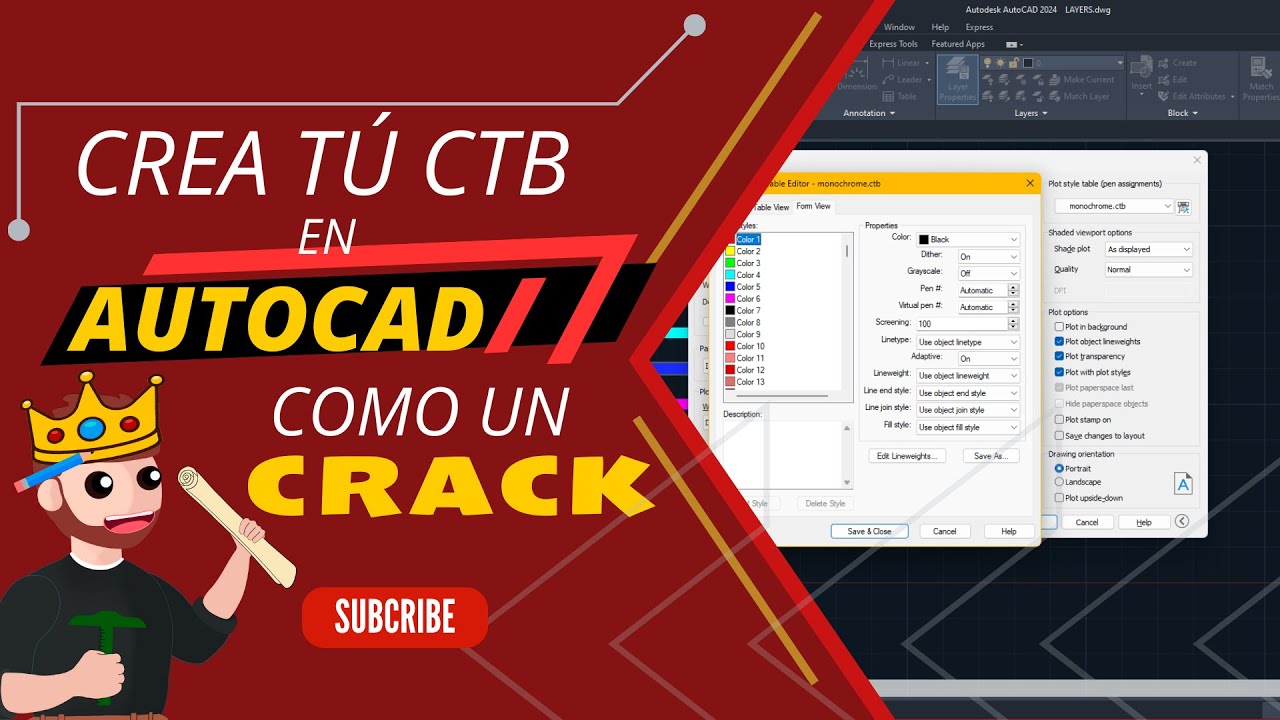 Todo sobre los CTB 🌈 | Autocad | Crea, Configura y Usa CTB como un Pro ...