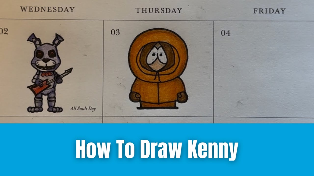 How to Draw Cartoons: Kenny - YouTube