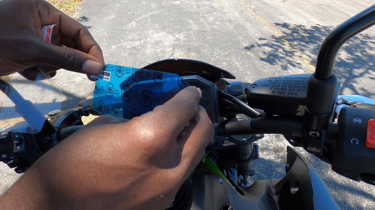 Kawasaki z900 screen protector install 2020 and up - YouTube