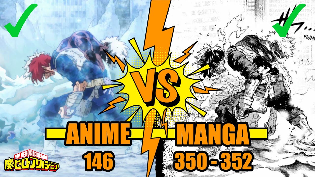 "Shoto vs Dabi" | Anime VS Manga | MHA S7 | Ep 146 - YouTube