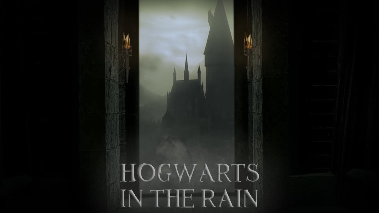 Hogwarts In The Rain | Harry Potter Inspired Ambience | Rain and ...