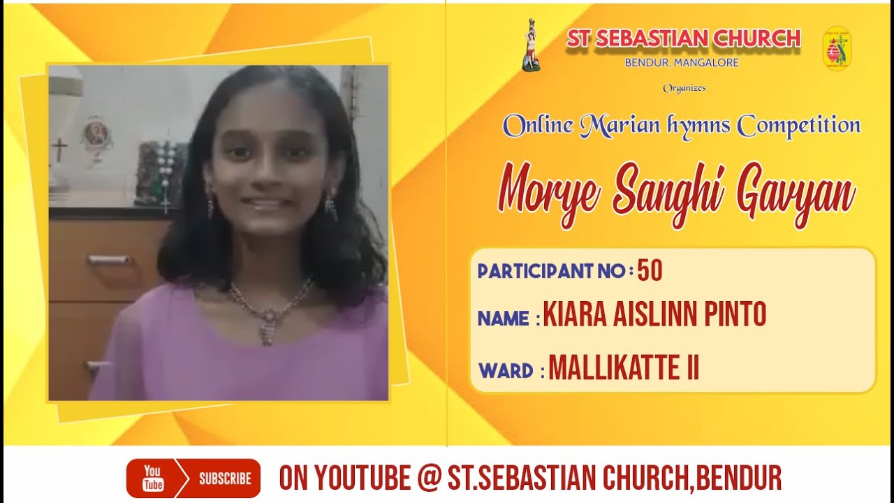Morye Sangi Gavyan | Contestant No 50 | Kiara Aislinn Pinto ...