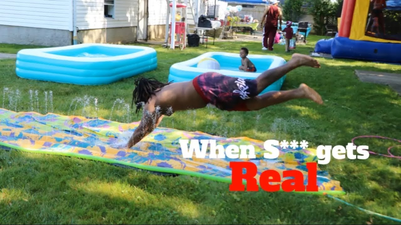 🤼🏾‍♂️🤙🏾😋😜Water Fight! When💩 S*** Gets Real! - YouTube