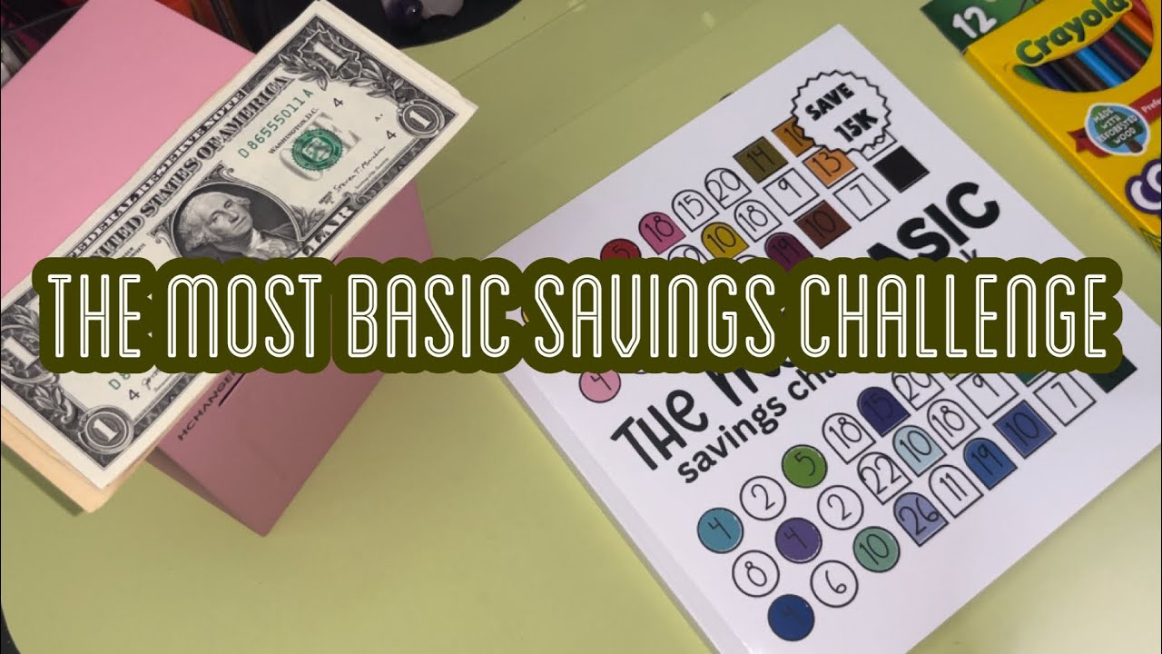 How To Save Money | Using The Most Basic Challenge | #savingschallenges ...