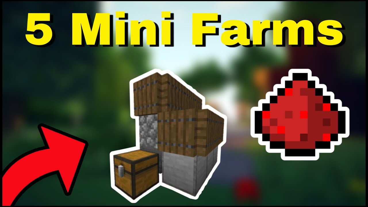 5+ MINI Farms in Minecraft! - YouTube