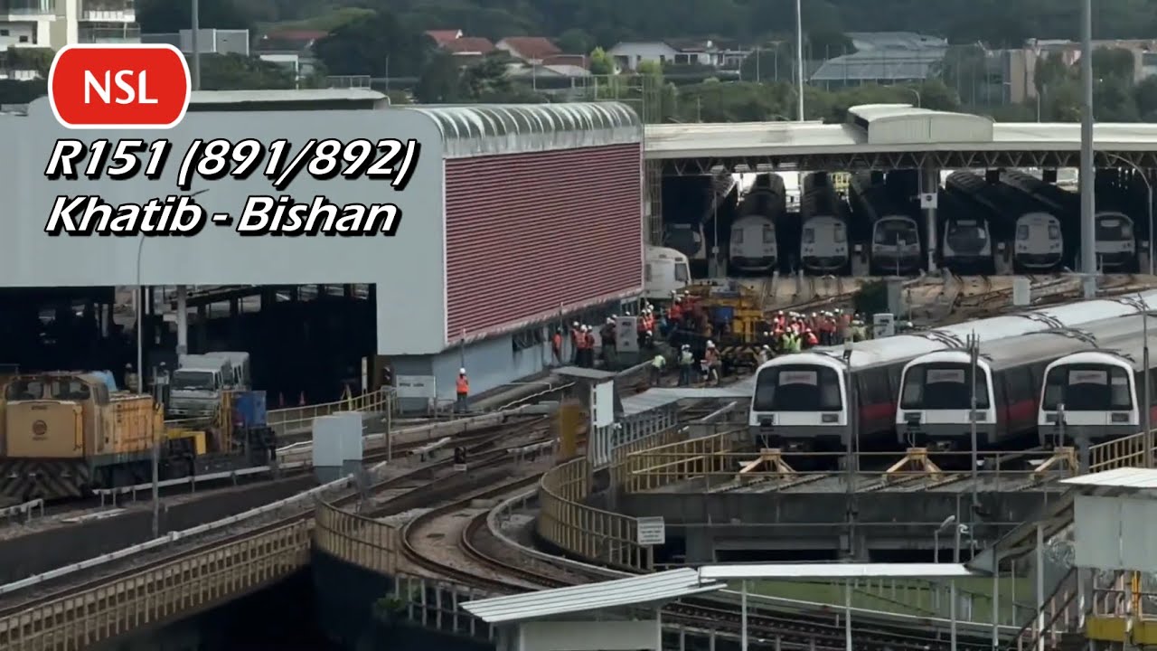 (Pulled from EWL; derailed engineering train) SMRT - ALS R151 (891/892 ...