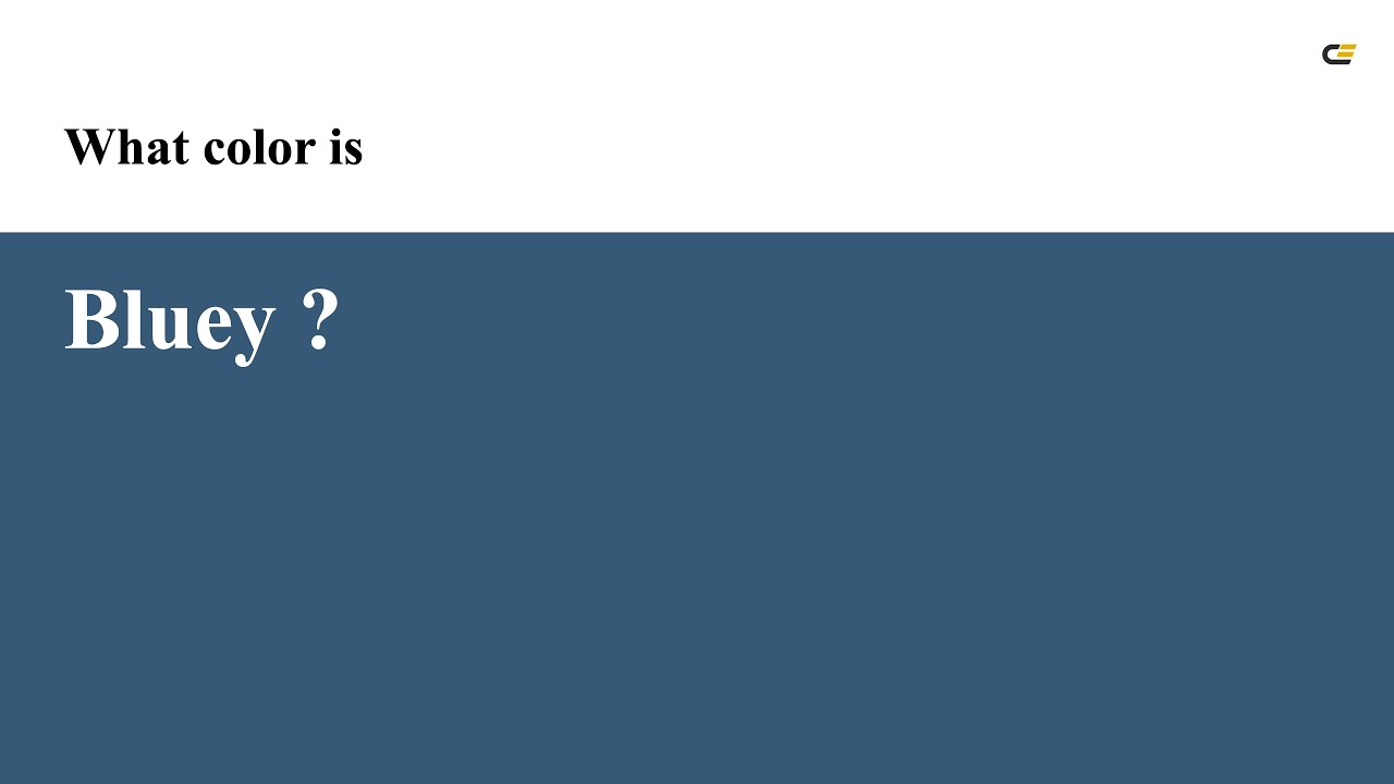 Bluey color #375978 hex color - Blue color - Warm color 375978 - YouTube