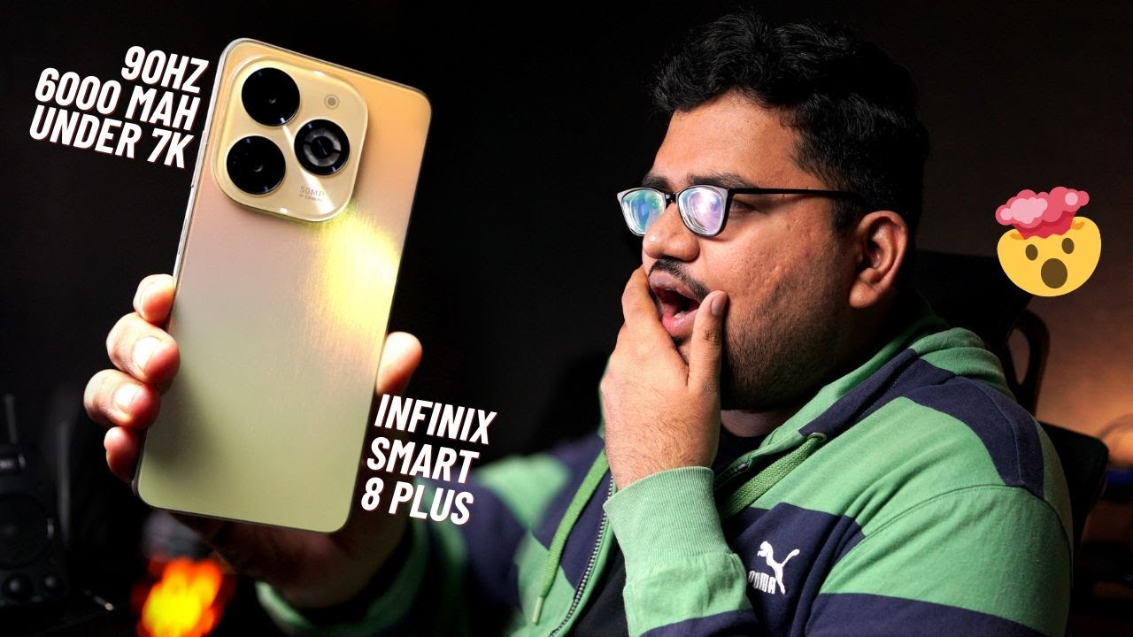 Infinix Smart 8 Plus Unboxing In Telugu | 90Hz, 6000 mAh, Under 7000 ...
