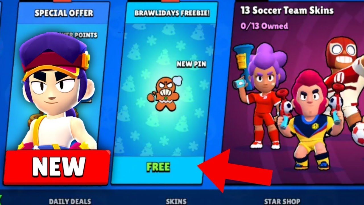 brawl stars Brawlidays gift😍 - YouTube