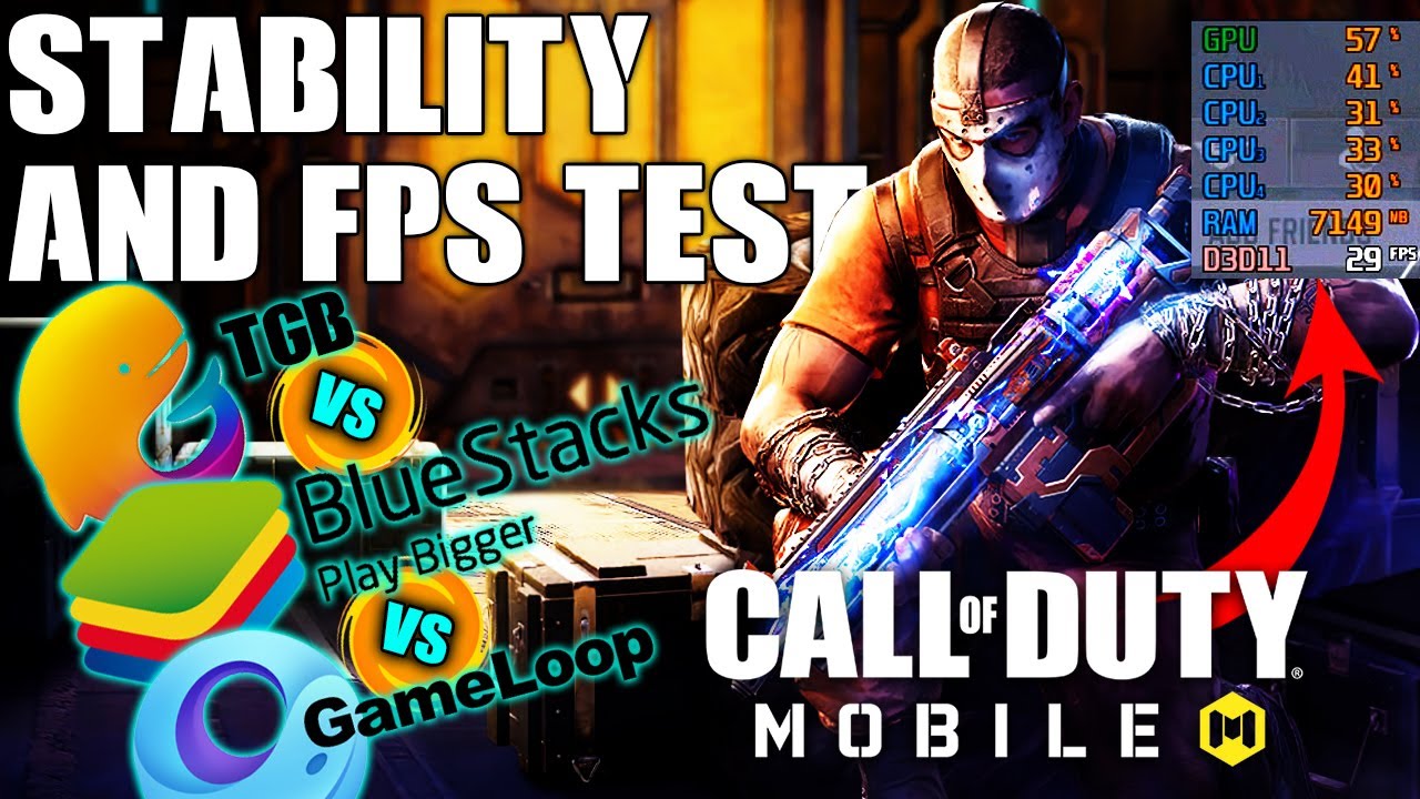 TGB vs Gameloop vs BlueStacks - COD Mobile Performance and FPS Test in ...