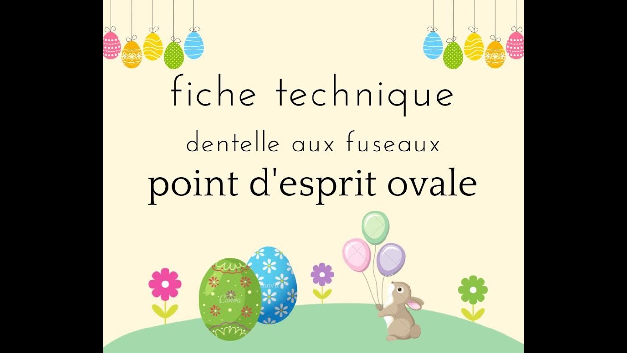tuto technique : Point d'esprit ovale - dentelle aux fuseaux - YouTube