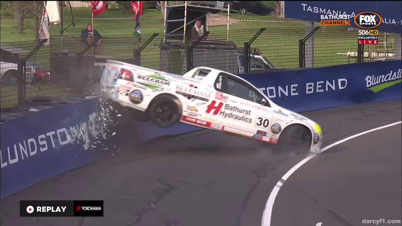 Nightingale Crashes In Practice | V8 Utes - Bathurst 2016 - YouTube