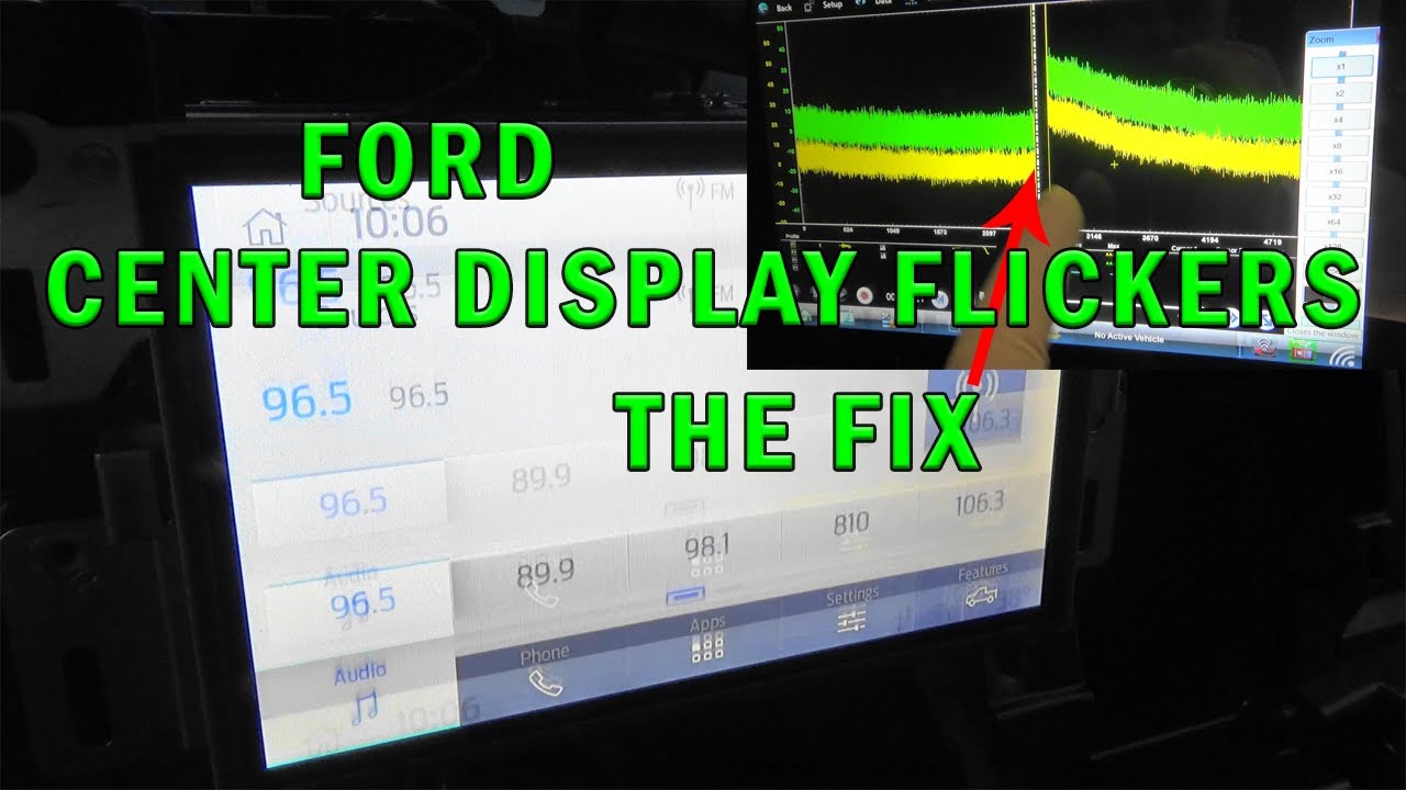 FORD CENTER DISPLAY FLICKERS. THE FIX - YouTube