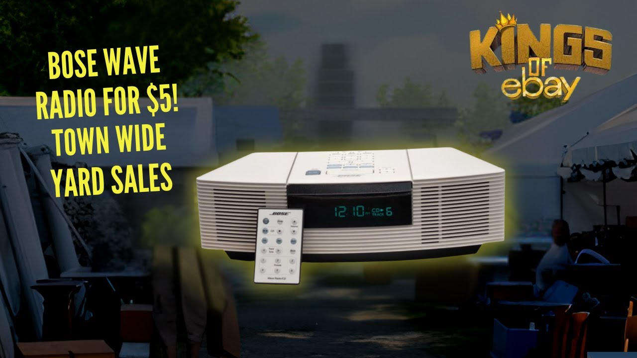Bose Wave Radio for $5! Town Wide Yard Sales. - YouTube