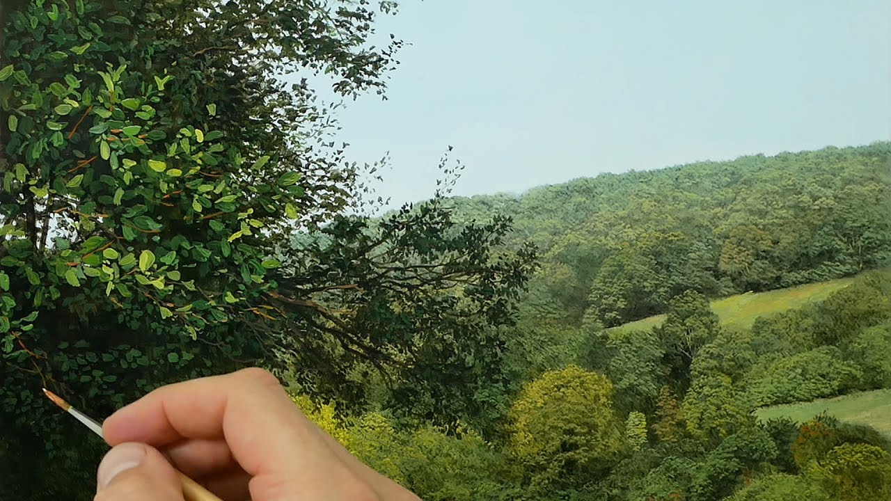 #97 How To Paint an Overhanging Tree | Oil Painting Tutorial - YouTube