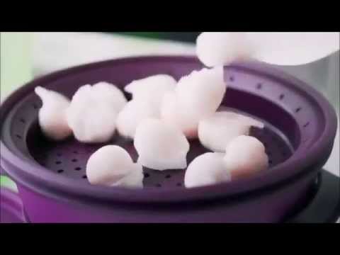 Tupperware Micro Gourmet Cozinhar Microondas a Vapor - YouTube