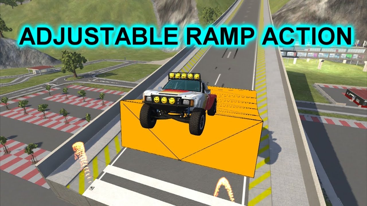 Best Ramp Ever-(adjustable) BeamNG. drive - YouTube
