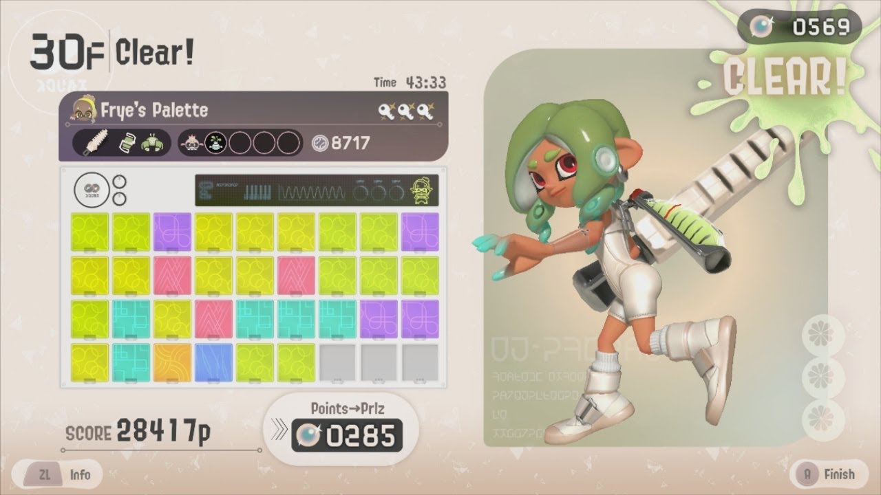 Splatoon 3 - 64 - Side Order (DLC) - (Post-Game) Frye's Palette (30F ...