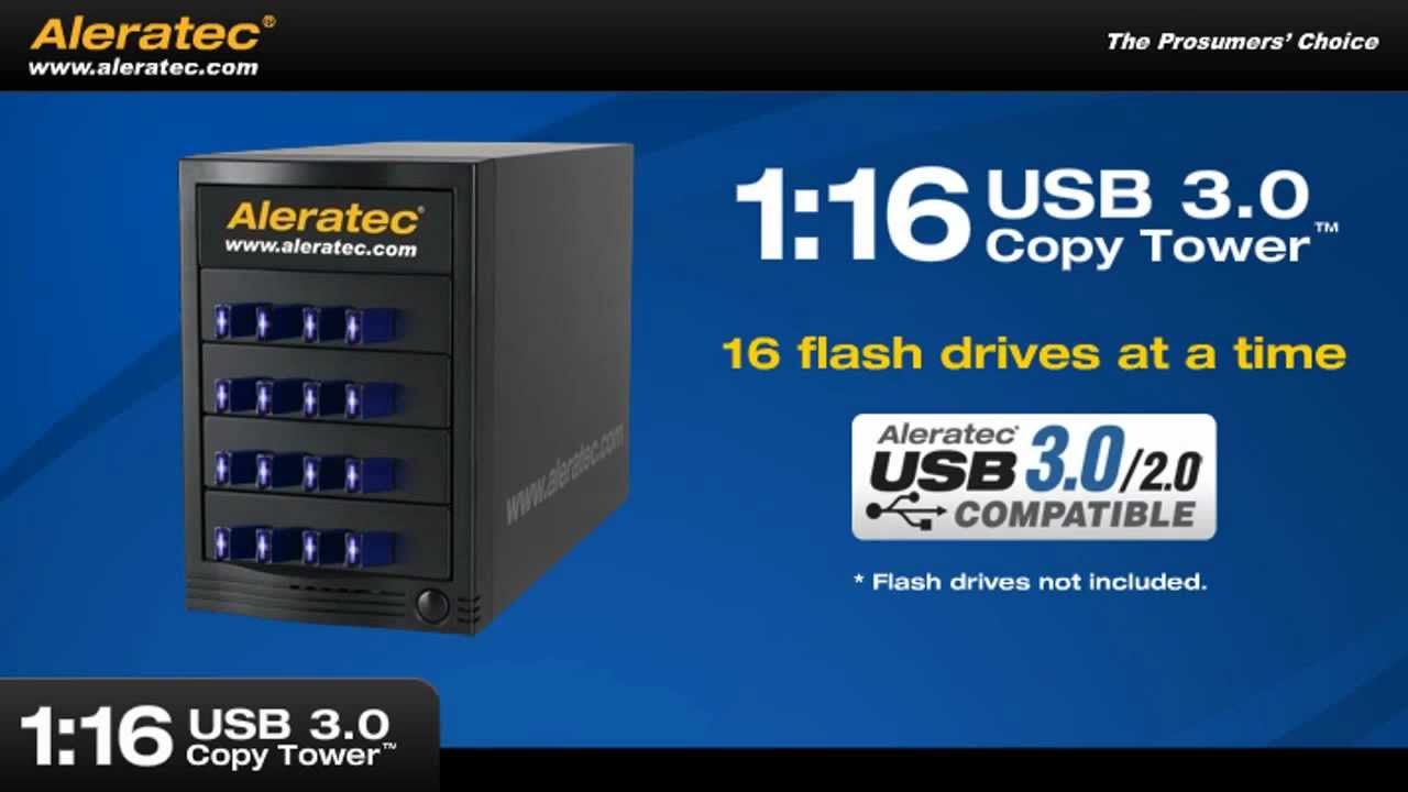 Aleratec 1:16 USB 3.0 Copy Tower Duplicator part #330110 - USB ...