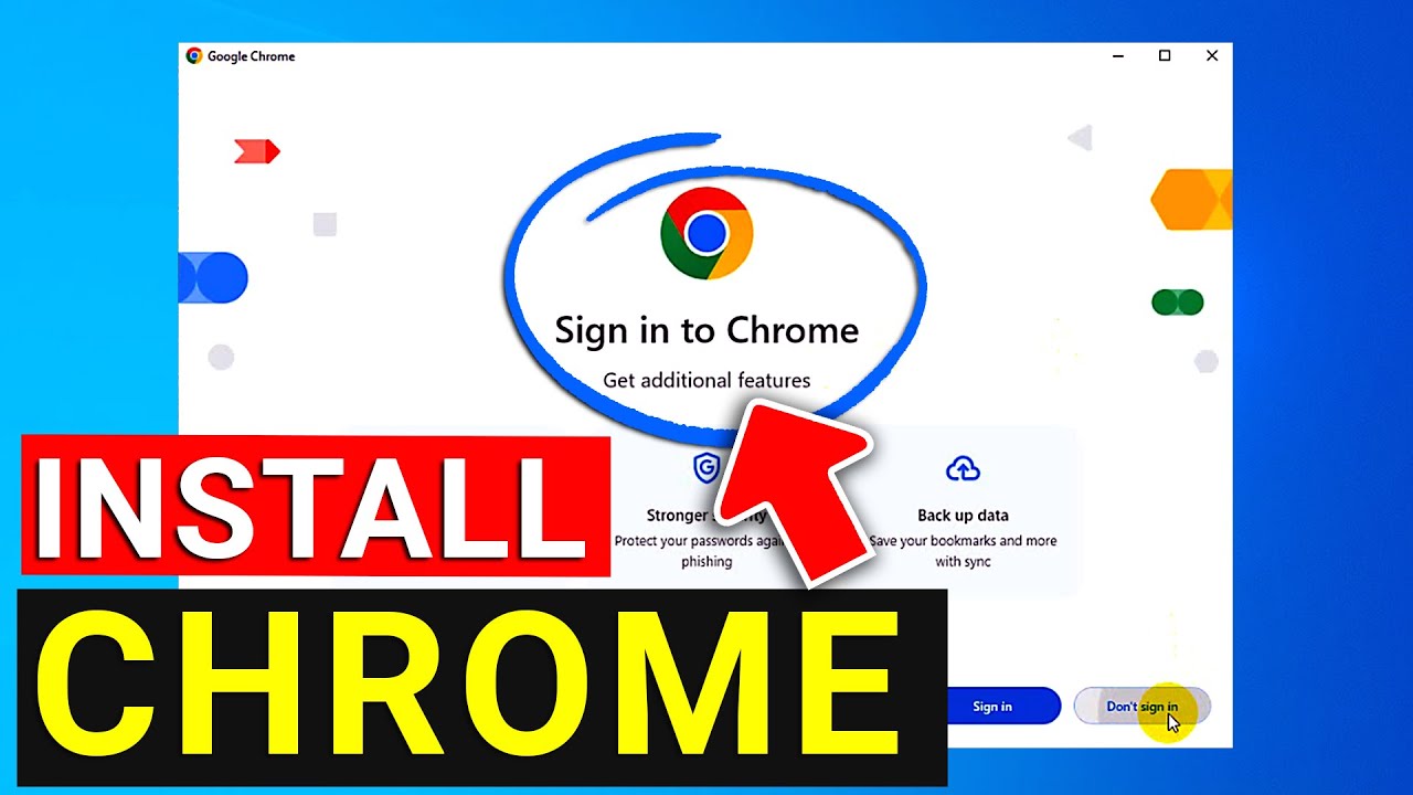 How to Install Chrome Browser on Windows Laptop - YouTube