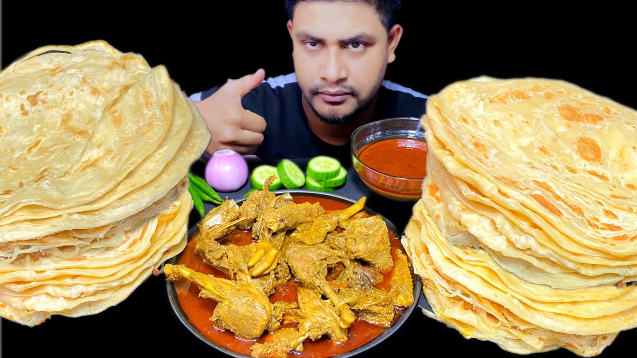 TODAYS EATING PARTY 40 PCS RUTI || DUCK CURRY FULL SPICY || SALAT ...