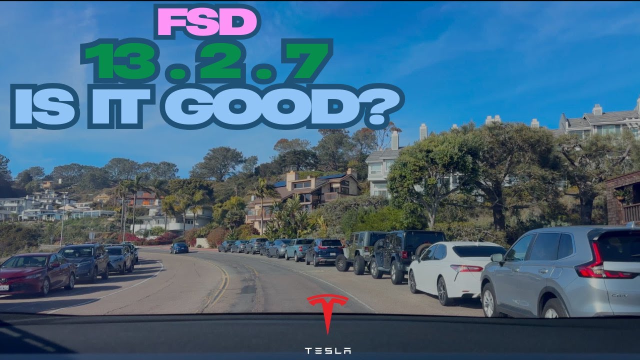 FSD 13.2.7 Cybertruck First Look - YouTube
