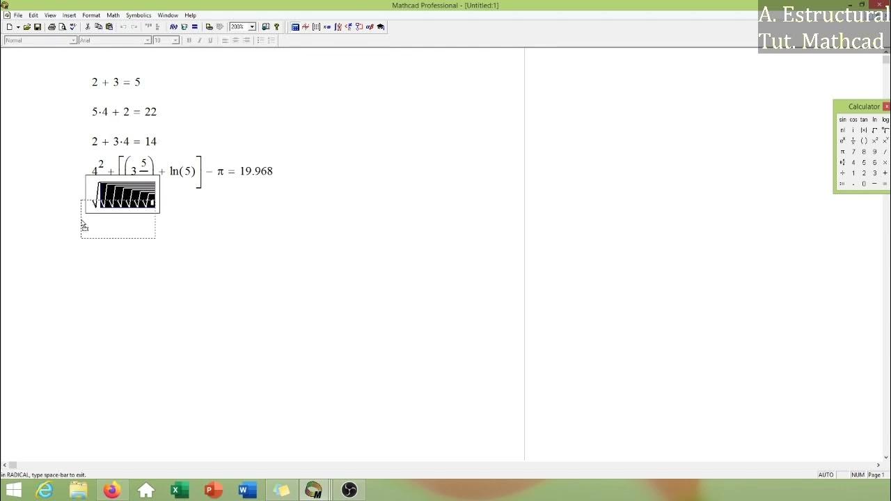 Clase 09 Mathcad 2001. Tutorial Básico - YouTube