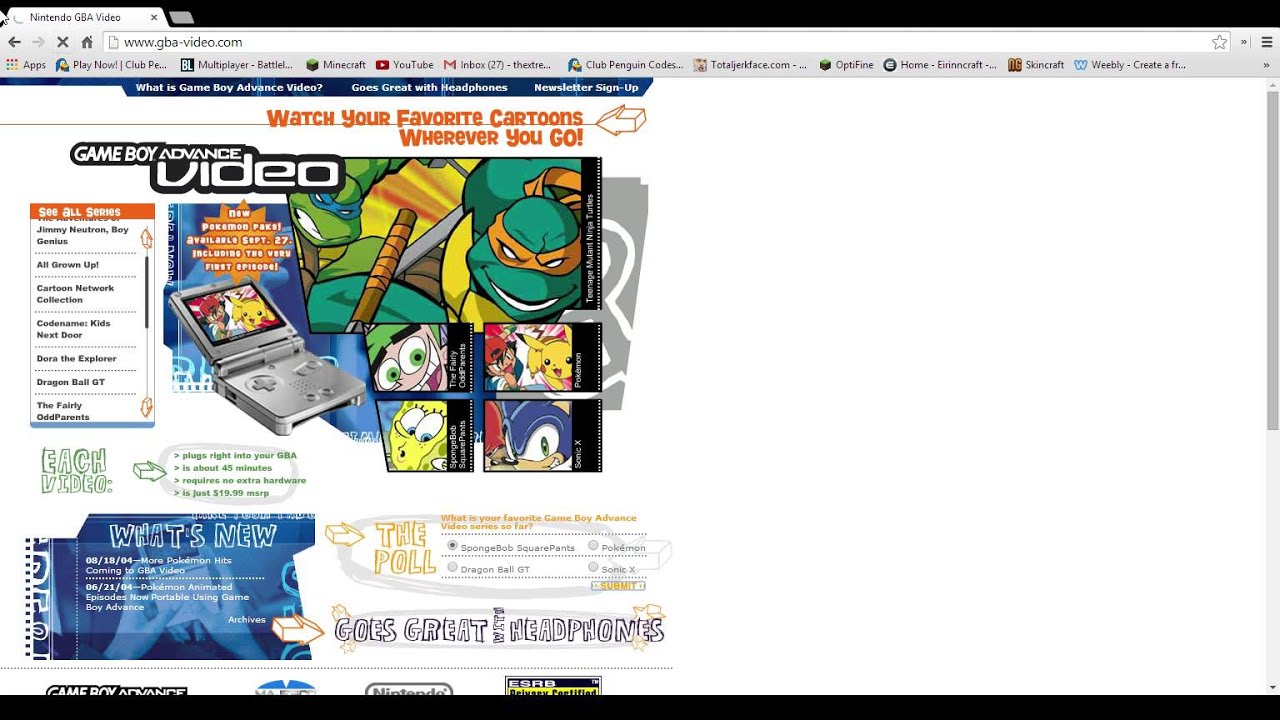 Gameboy advance video review part 2 - YouTube