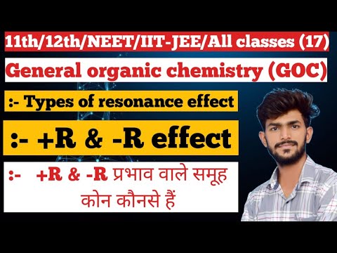 Types of resonance | +R & -R effect | +R & -R effects group | electron ...