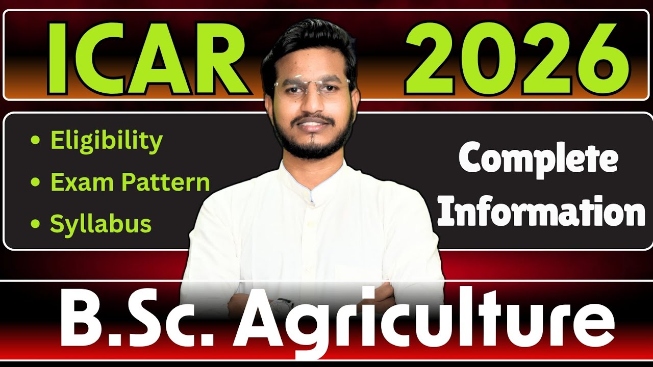 ICAR EXAM 2026 Complete Information || Eligibility || Exam Pattern || Syllabus | #cuet2026 # ...