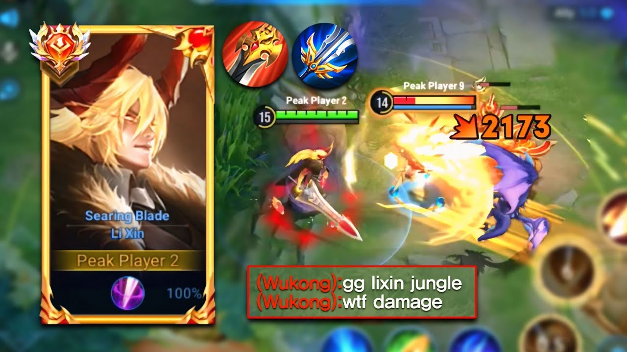 LI XIN JUNGLE Is SO STRONG in Peak Mode! - INSANE DAMAGE | TOP 1 CHINA ...