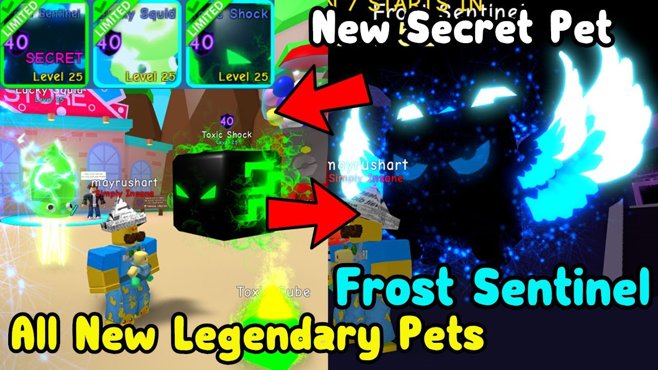 I Got New Secret Pet Frost Sentinel & All New Legendary Pets! - Bubble ...