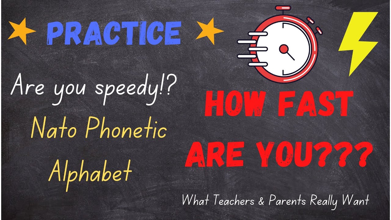 The Nato Alphabet ADVANCED!!! MEGA FAST SPEED TEST!!! - YouTube
