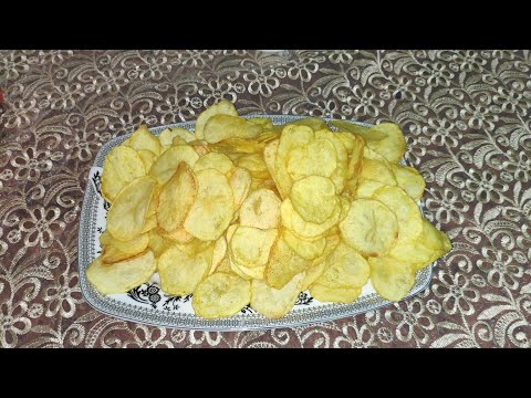 🟣Evdə LAYS KARTOF CİPSİ necə hazırlanır.CİPSİNİ ən rahat üsulla hazirlanmasi