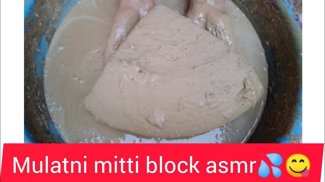 multani mitti crumbling💦#oddlysatisfying #chalkasmr #asmr - YouTube