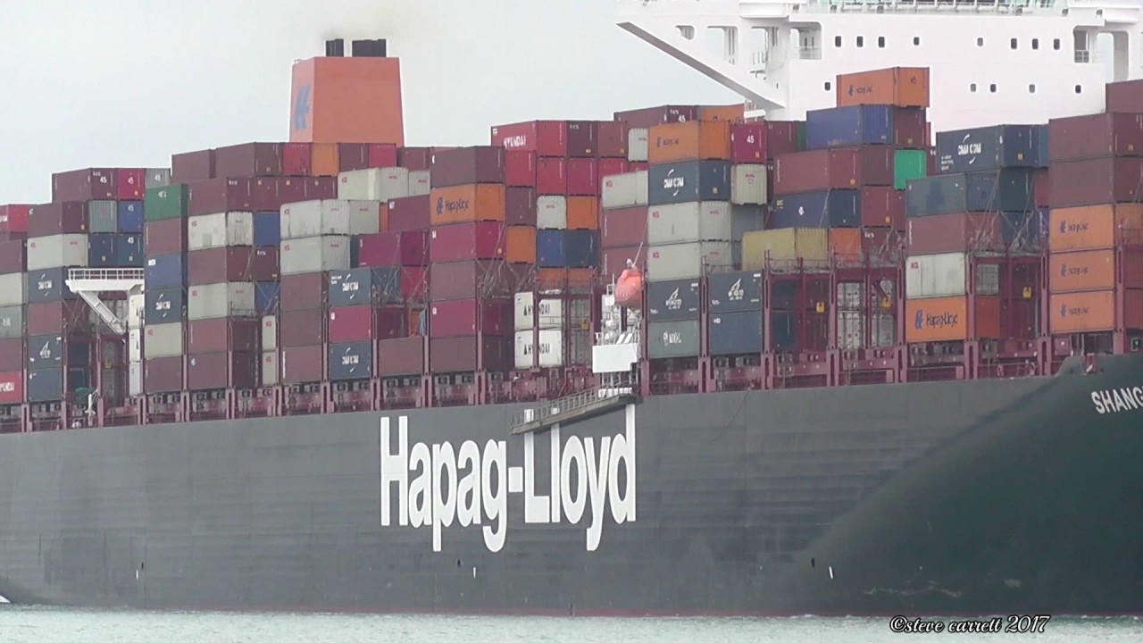 Hapag Lloyd "Shanghai Express" arrives Southampton from Antwerp 7/5/17 ...