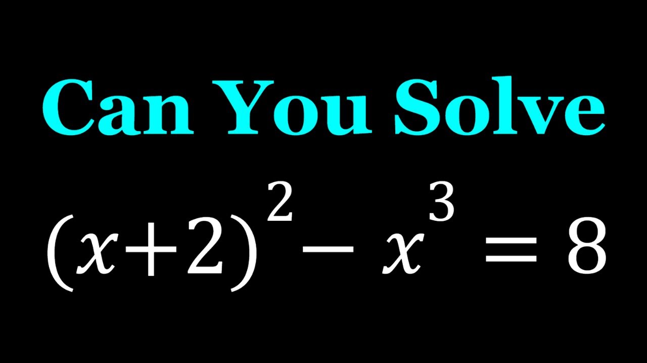 How To Solve A Polynomial Equation By Breaking It Down - YouTube
