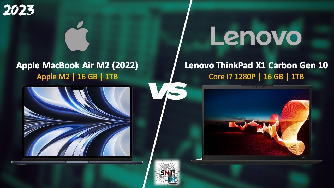 Apple MacBook Air M2 vs Lenovo ThinkPad X1 Carbon - YouTube